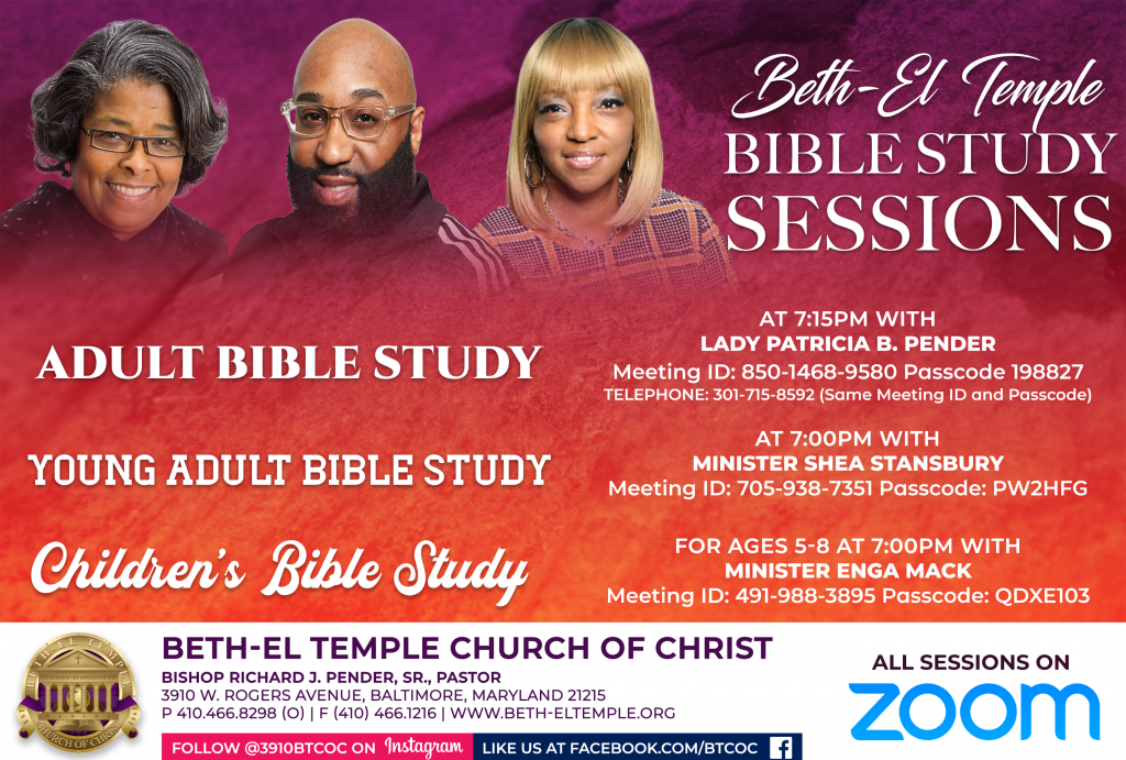 Bible Study – Beth-El Temple Church
